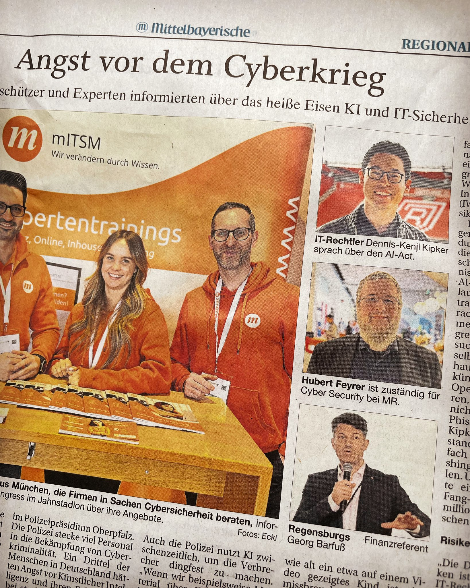 Mittelbayerische Zeitung: Cybersicherheit ist Wirtschaftsschutz ...